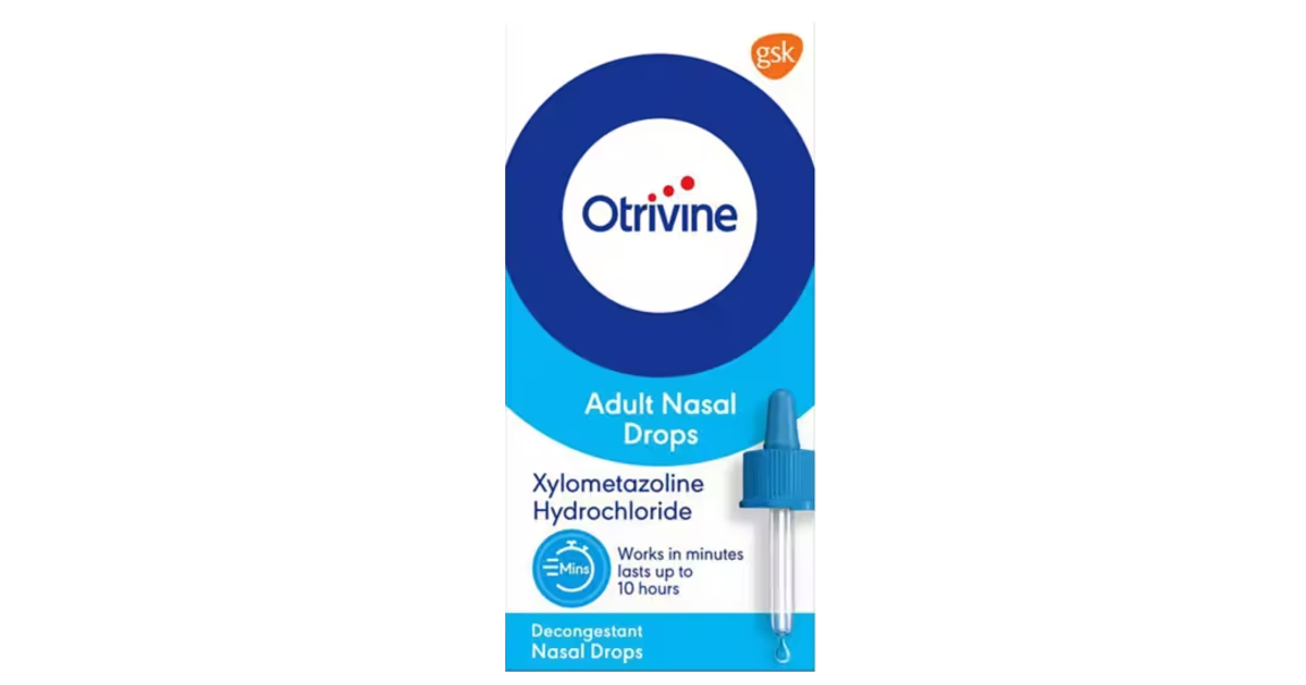 Otrivine Adult Nasal Drops (10ml) - Nasal Congestion Relief