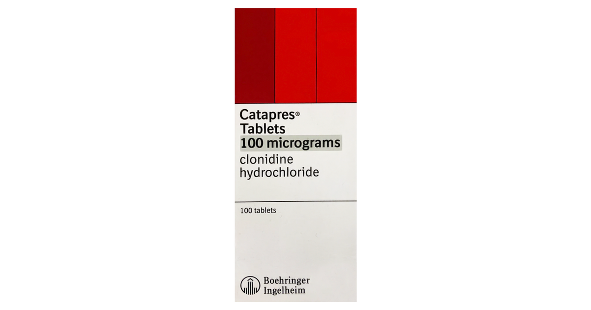 Catapres Tablet 100mcg (Prescription item) 1 Tablet (CLONIDINE - 100mcg)