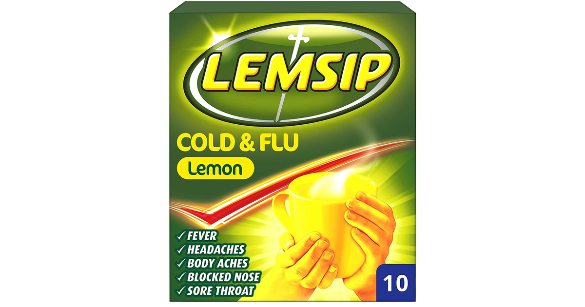 Lemsip Cold & Flu Lemon Pack of 10