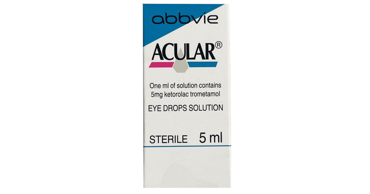 Acular 0.5% w/v Eye Drops 5ml – Ketorolac Anti-Inflammatory Solution