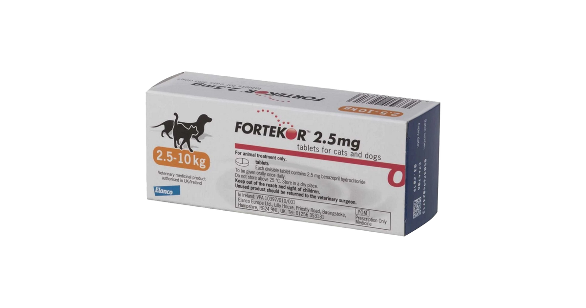 Trusted Fortekor 2.5mg Benazepril Tablets for Vet Prescriptions