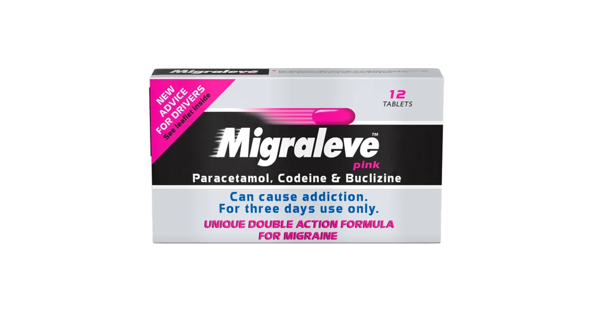 Migraleve Tablets Pink Pack of 12