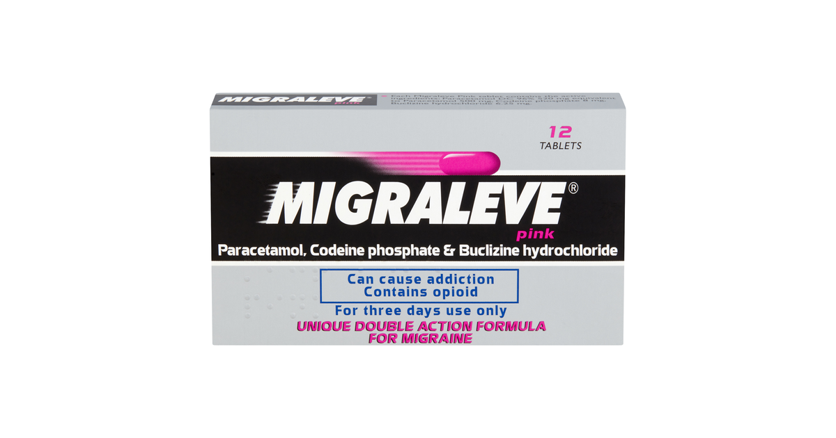 Migraleve Tablets Pink Pack of 12