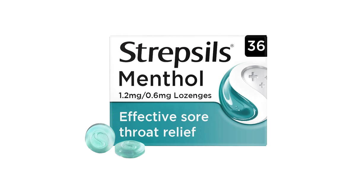 Strepsils Menthol Lozenges 36: Soothe Sore Throats Fast