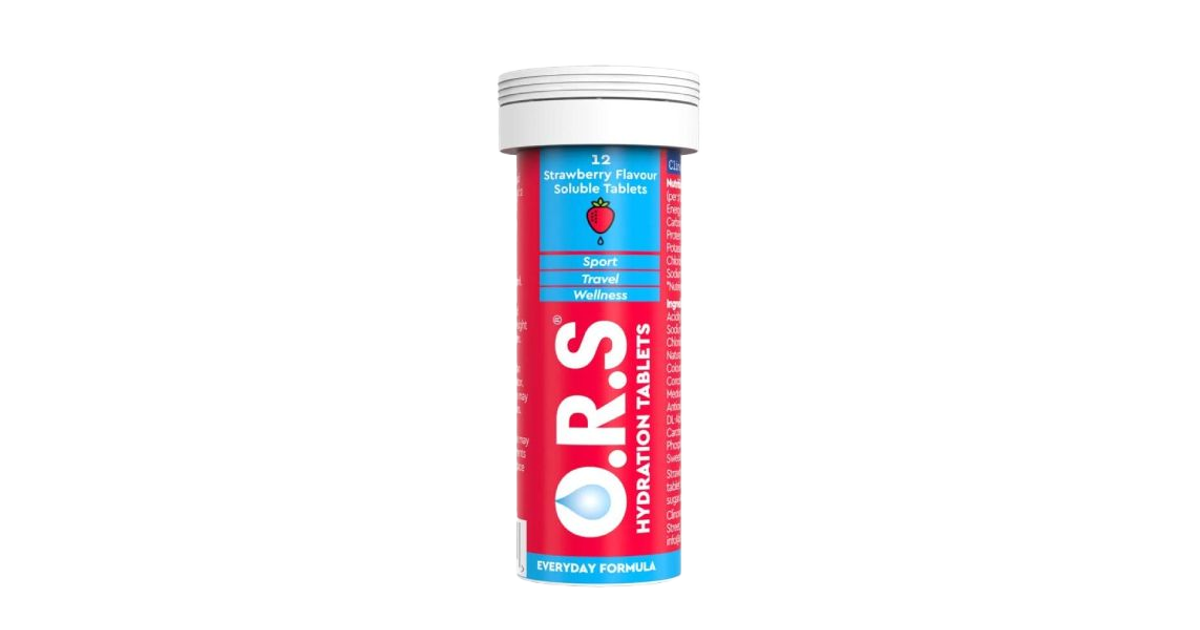 ORS Hydration Tablets Strawberry 12 Pack: Fast Rehydration | Weldricks