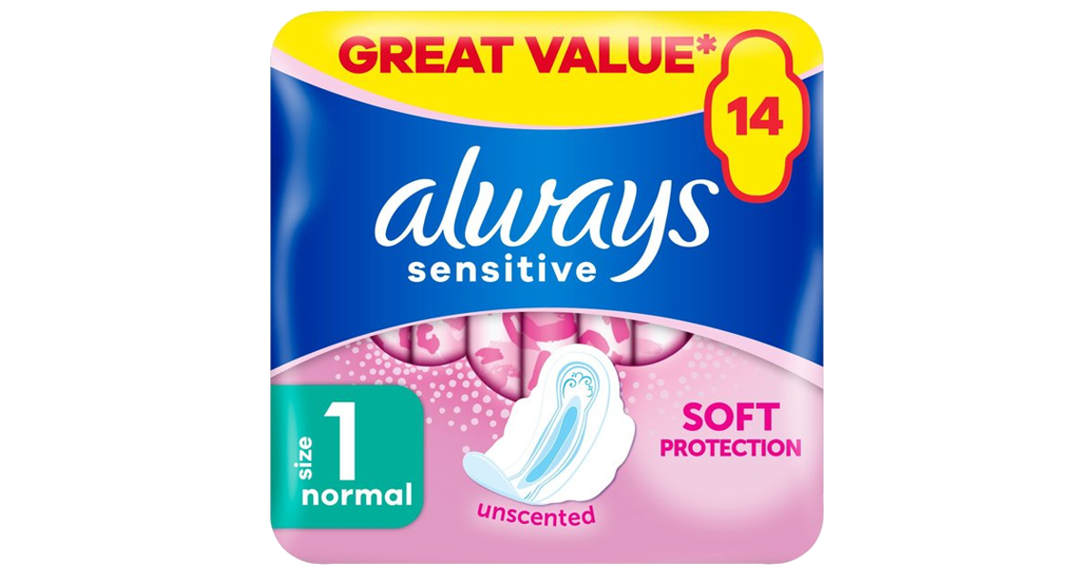 Always Sensitive Normal Ultra with Wings Pack of 14