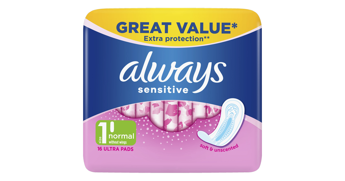 Always Sensitive Normal Ultra Pack of 16
