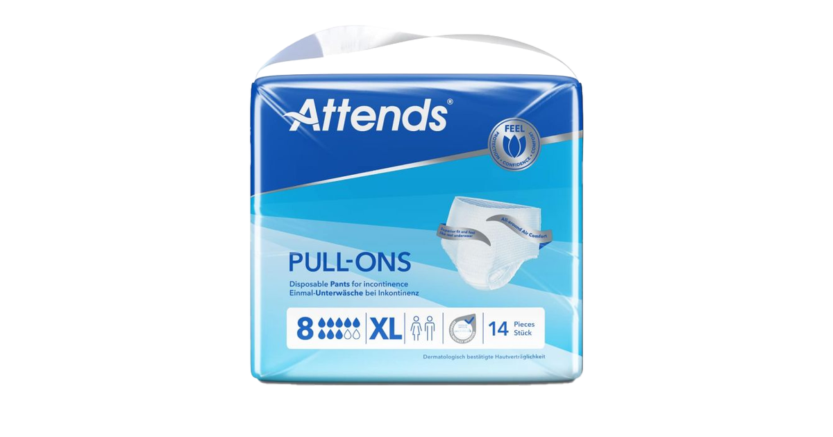 Attends Pull-Ons 8 Extra Large (14 Pack) - Discreet Incontinence Protection