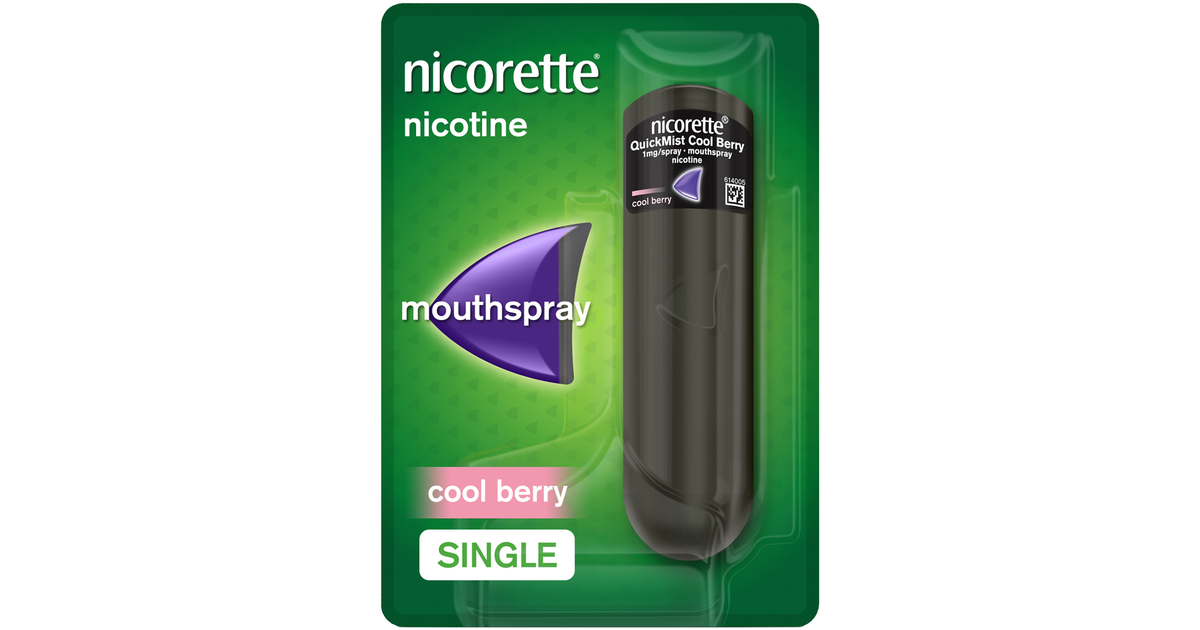 Nicorette® QuickMist Cool Berry 1mg/Spray Mouthspray Nicotine 150 ...