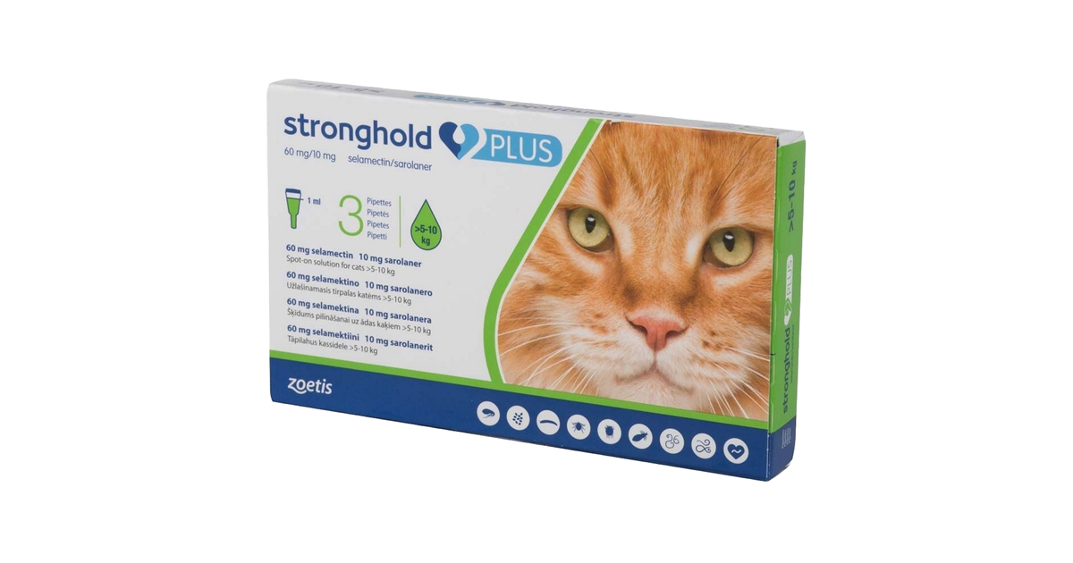 Stronghold Plus Large Cat 1ml Pipettes Pack of 3
