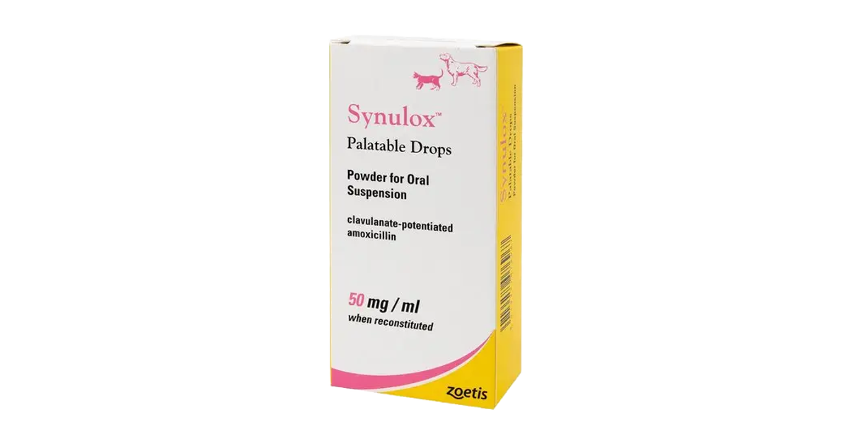 Synulox Palatable Drops 50mg/ml - Weldricks Pharmacy