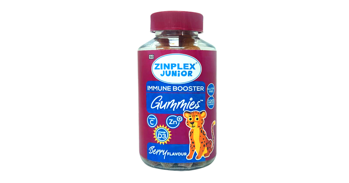 Zinplex Junior Immune Booster Berry Gummies Pack of 120