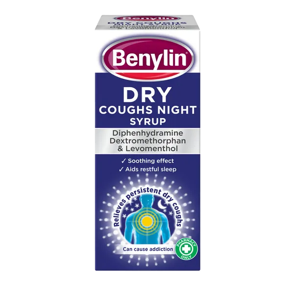 Benylin Dry Cough Night Syrup 150ml | Nighttime Relief