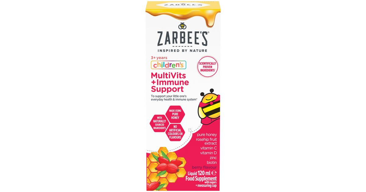 Zarbee's Children’s MultiVits + Immune Support Liquid 120ml