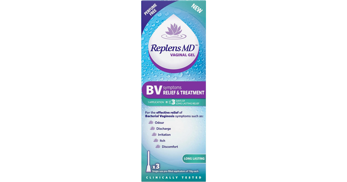 Replens MD BV Relief & Treatment Pack of 3 Pre-filled Applications
