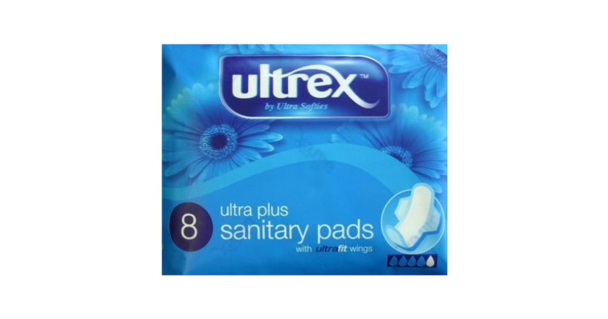 Ultrex Ultra Plus Sanitary Pads with Wings Pack of 8