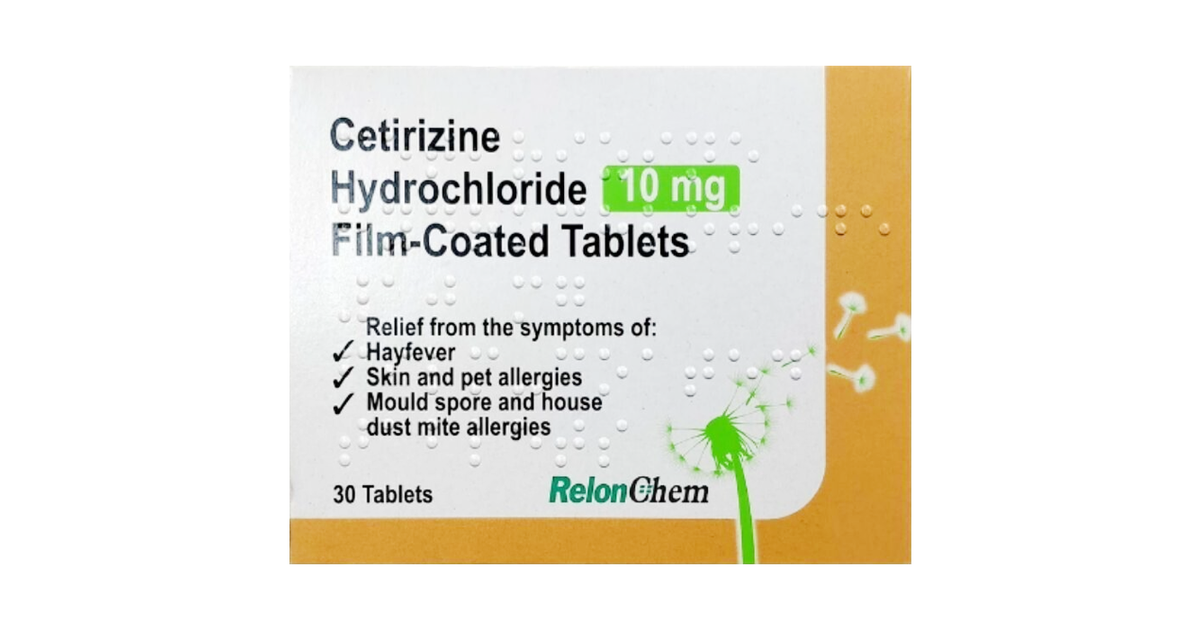 Cetirizine 10mg Tablets Pack of 30