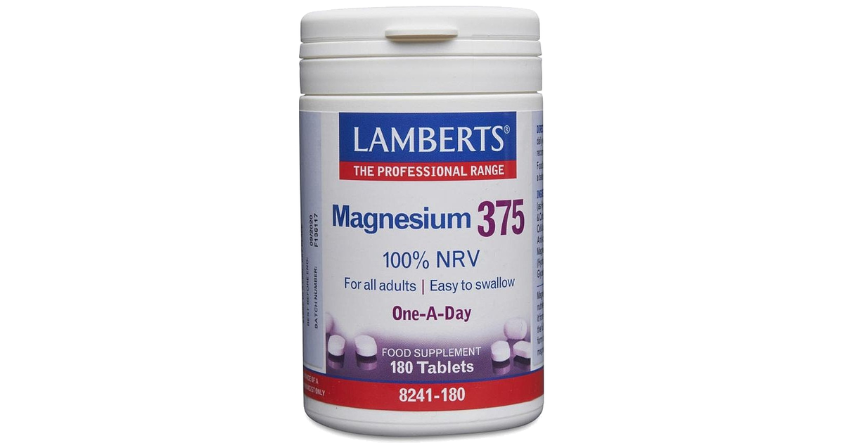 Lamberts Magnesium 375 180 Pack: Reduce Fatigue, Support Health