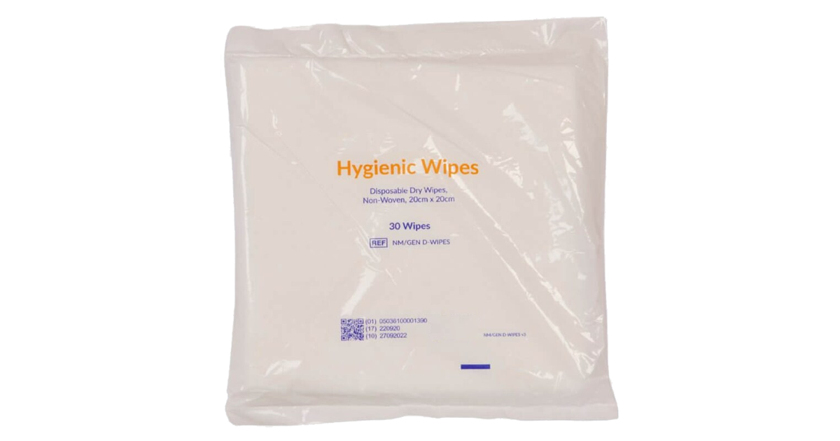 Hygienic Disposable Dry Wipes Pack of 30