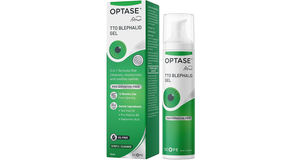 Optase TTO Blephalid Eyelid Cleansing Gel 50ml