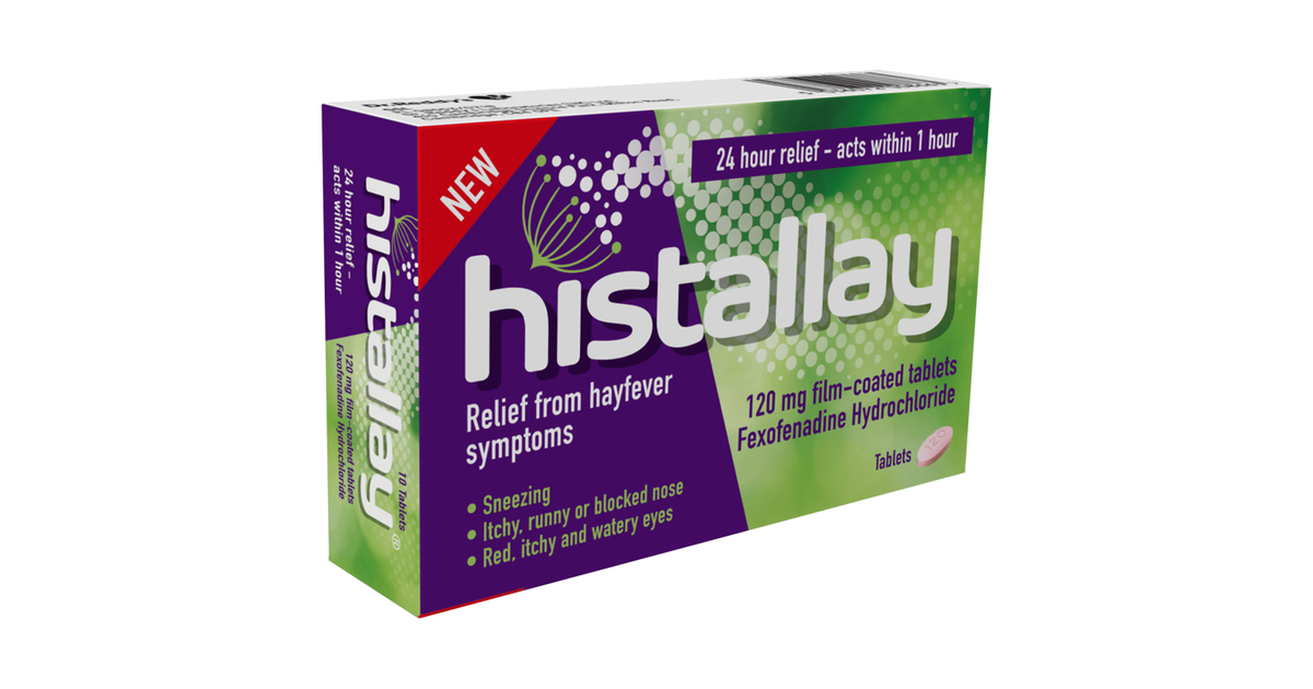 Histallay Fexofenadine 120mg Tablets 30 Pack | Hayfever Relief