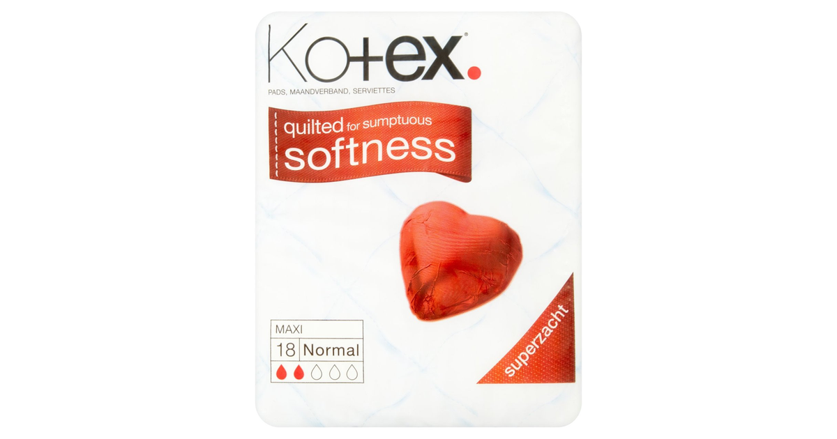 Kotex Maxi Towels Normal Pack of 18
