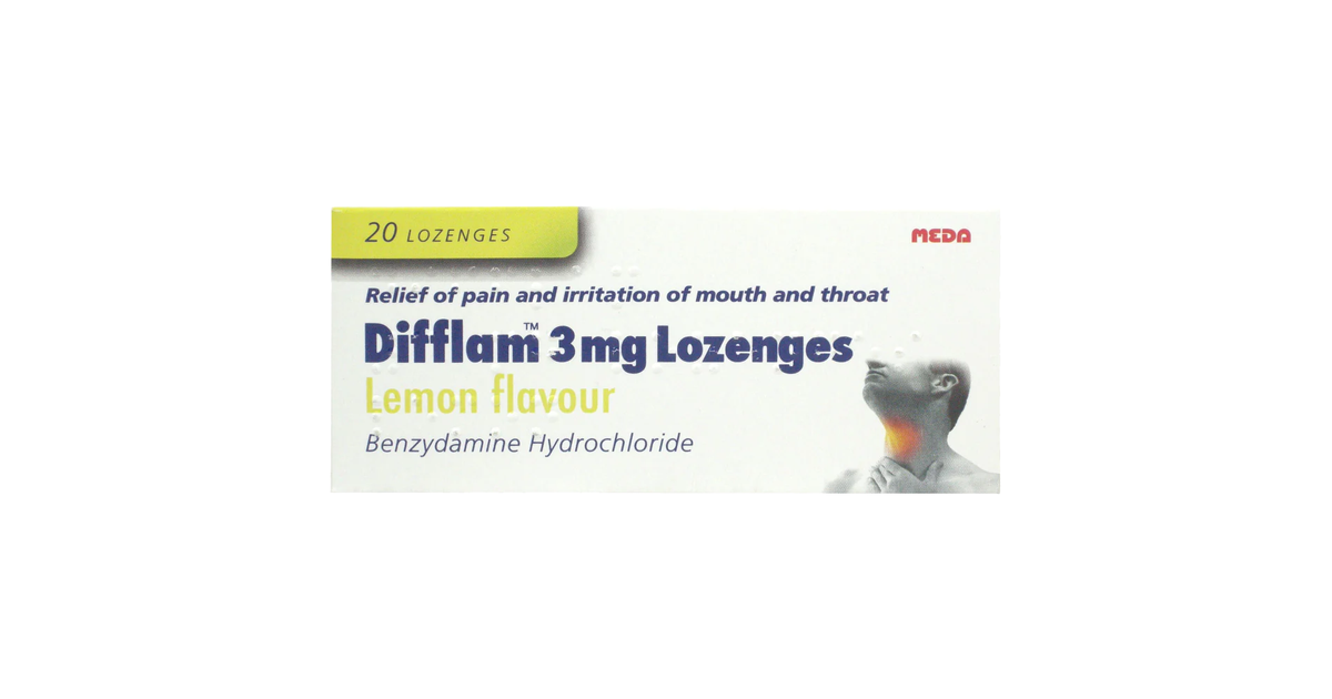 Difflam 3mg Lemon Lozenges Pack of 20
