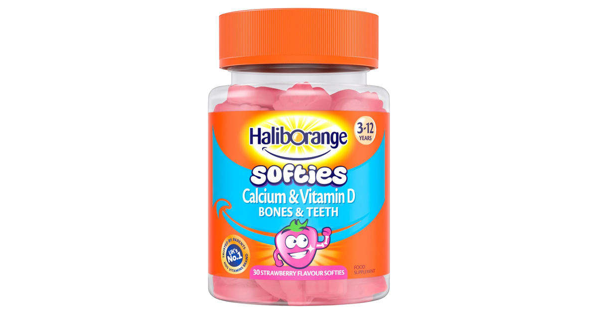 Haliborange Kids Calcium & Vitamin D Strawberry Softies Pack of 30