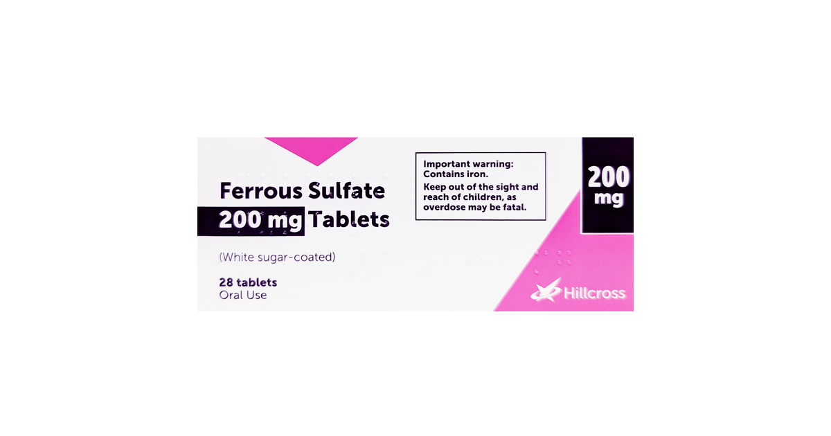 Ferrous Sulfate 200mg Tablets 28 Pack - Essential Iron Support
