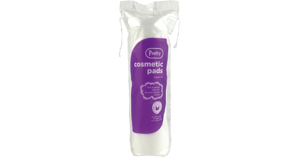 Pretty Cotton Cosmetic Pads Pack of 80