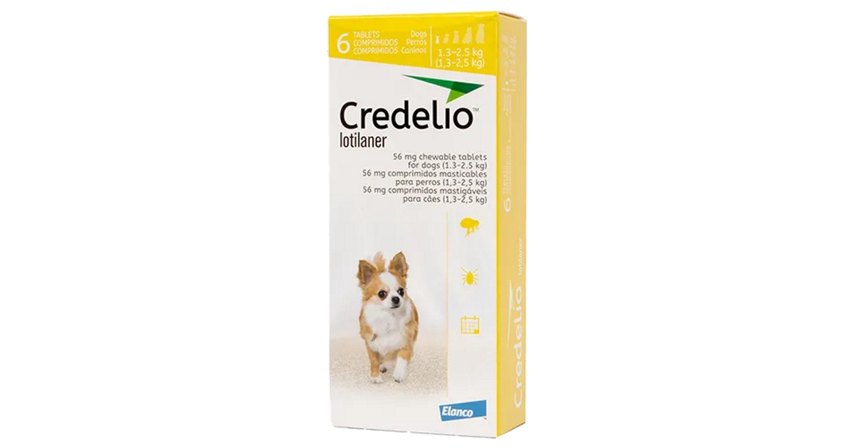 Credelio 56mg Chewable Tablets for Dogs Pack of 6