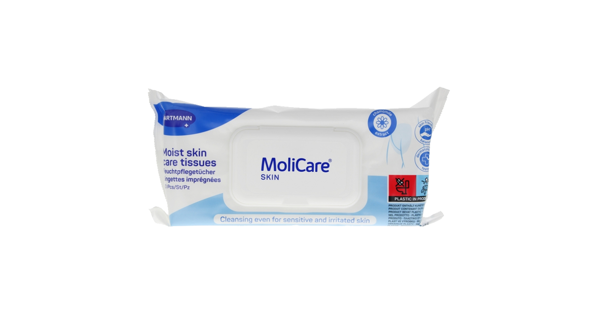 MoliCare Moist Skin Care Tissues Pack of 50