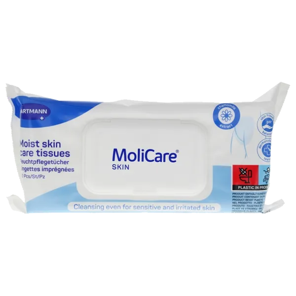 MoliCare Moist Skin Care Tissues Pack of 50
