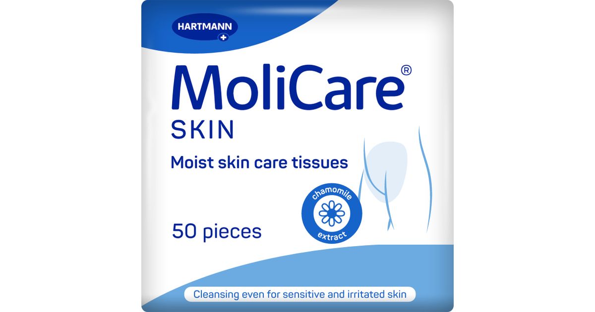MoliCare Moist Skin Care Tissues Pack of 50