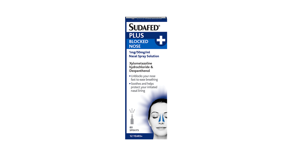 Sudafed Plus Blocked Nose Spray 10ml - Fast Relief