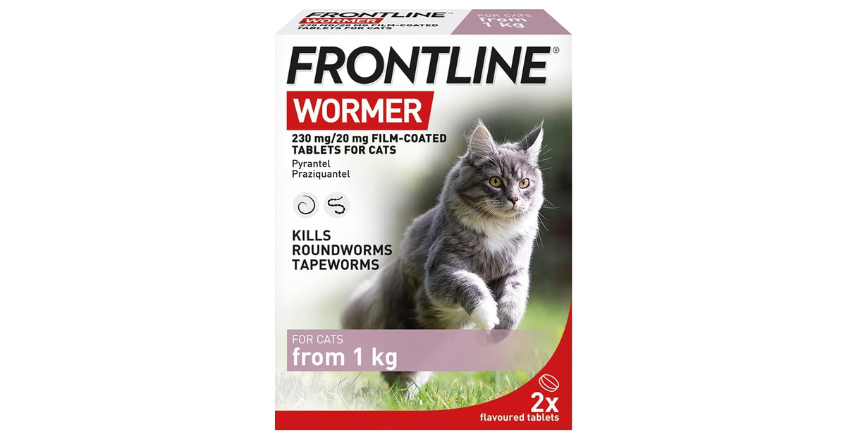Frontline Wormer Flavoured Tablets For Cats Pack of 2