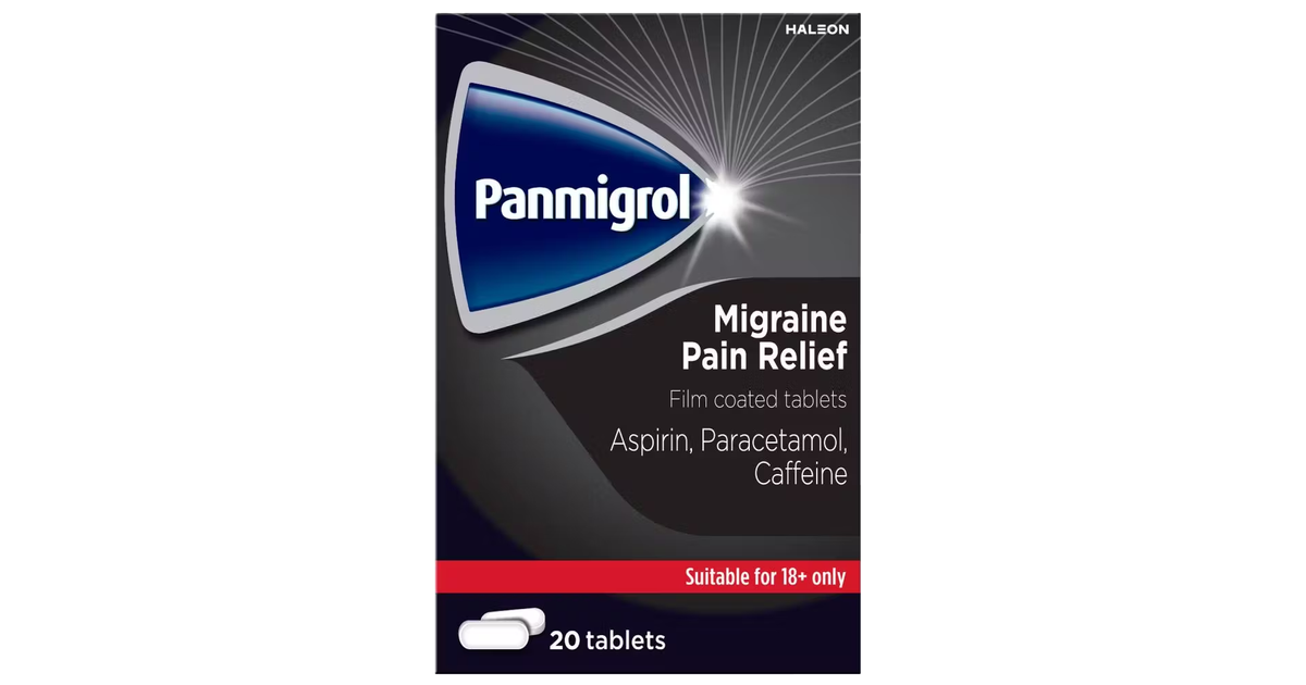 Panmigrol Migraine Pain Relief Tablets Pack of 20