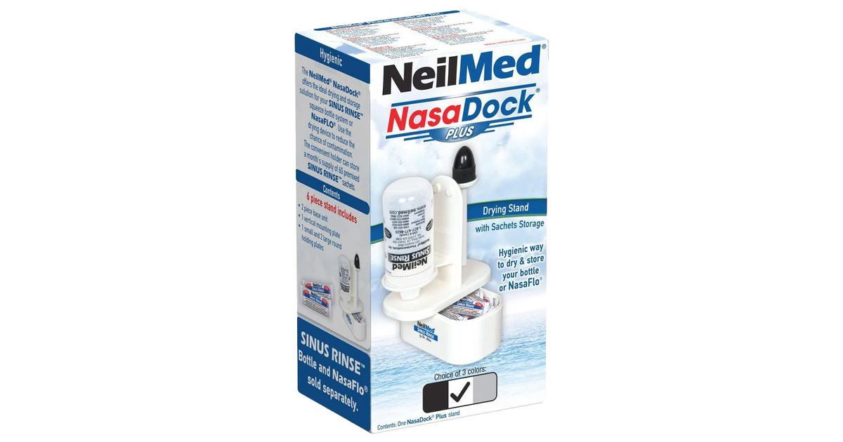 NeilMed NasaDock Plus Drying Stand – Tidy Storage for Sinus Rinse ...