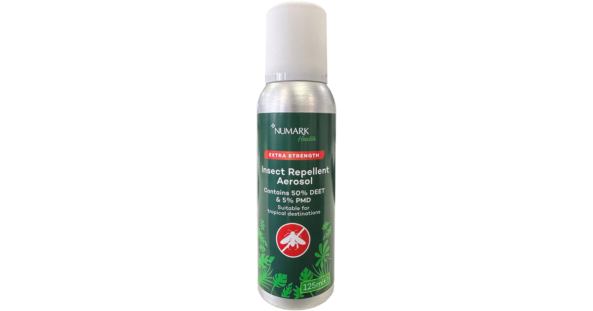 Numark Extra Strength Insect Repellent Aerosol 125 ml – 50% DEET for Up ...