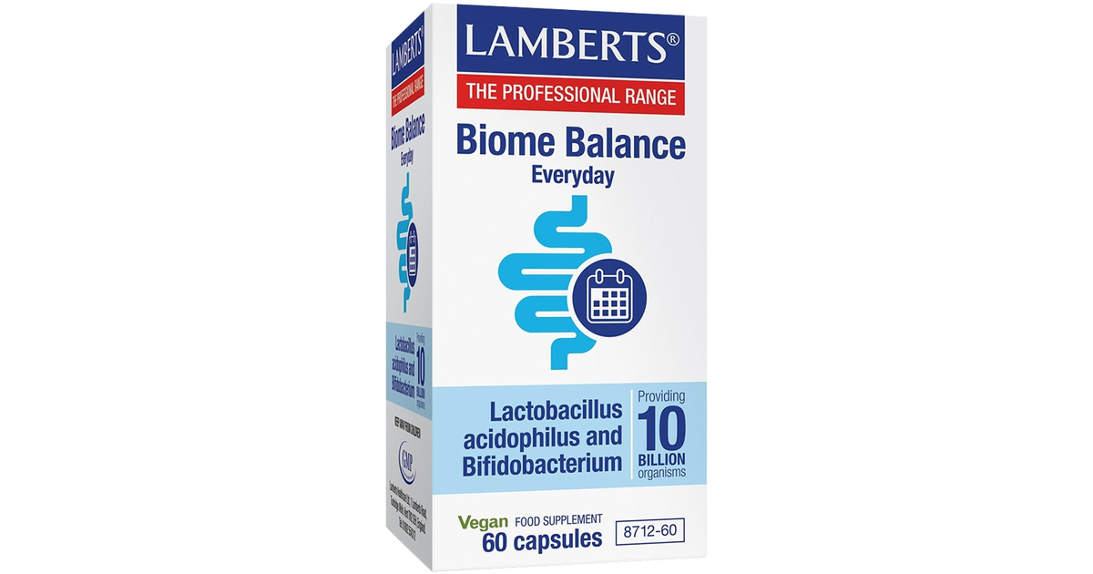 Lamberts Biome Balance Everyday 60 Caps – 10 Billion Probiotic for Gut ...