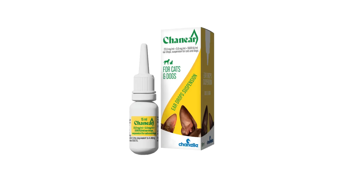 Chanear Ear Drops for Cats & Dogs 15ml – Antibacterial, Antifungal ...