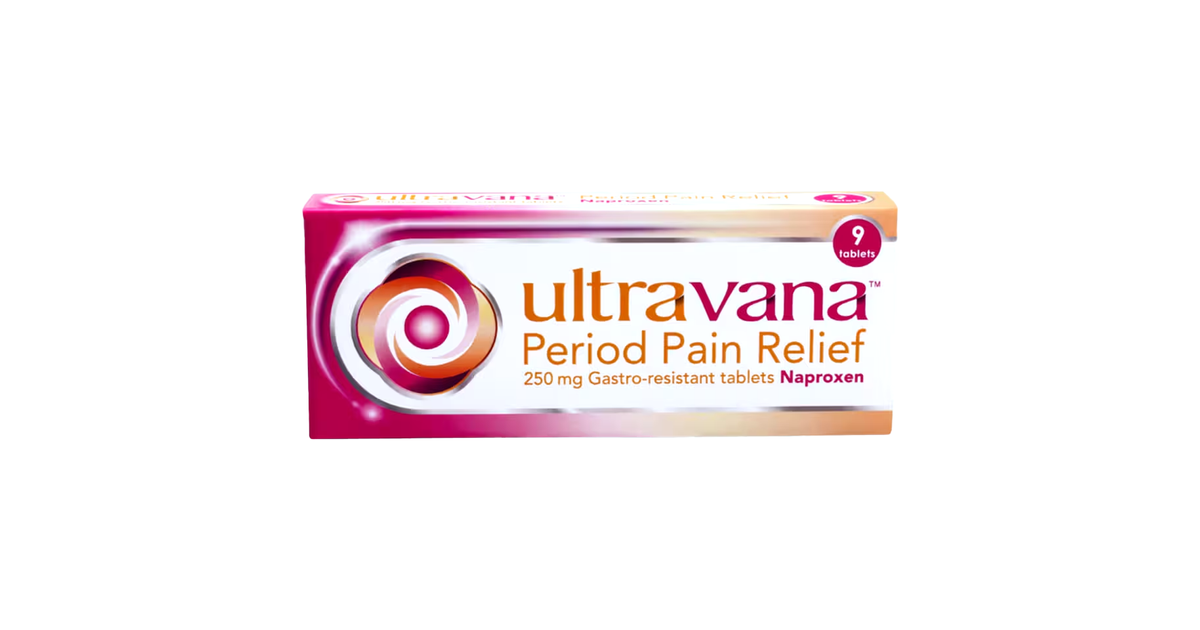 Long-Lasting Period Pain Relief | Ultravana Tablets 9 Pack