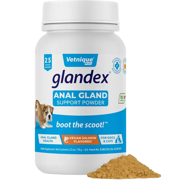 Glandex Vegan Anal Gland Support Powder for Dogs & Cats 70g