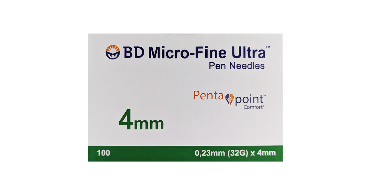 BD Micro-Fine Ultra 32G 4mm Pen Needles - 100 Pack | Weldricks