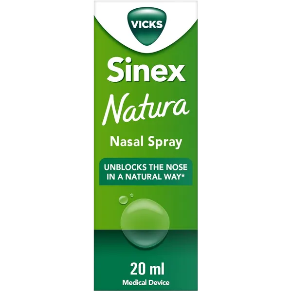 Vicks Sinex Natura Nasal Spray 20ml | Clear Congestion