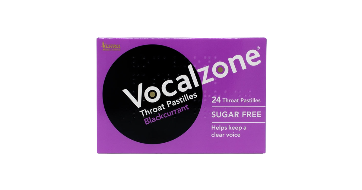 Clear Your Voice: Vocalzone Blackcurrant Pastilles 24 Pack