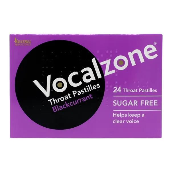 Clear Your Voice: Vocalzone Blackcurrant Pastilles 24 Pack