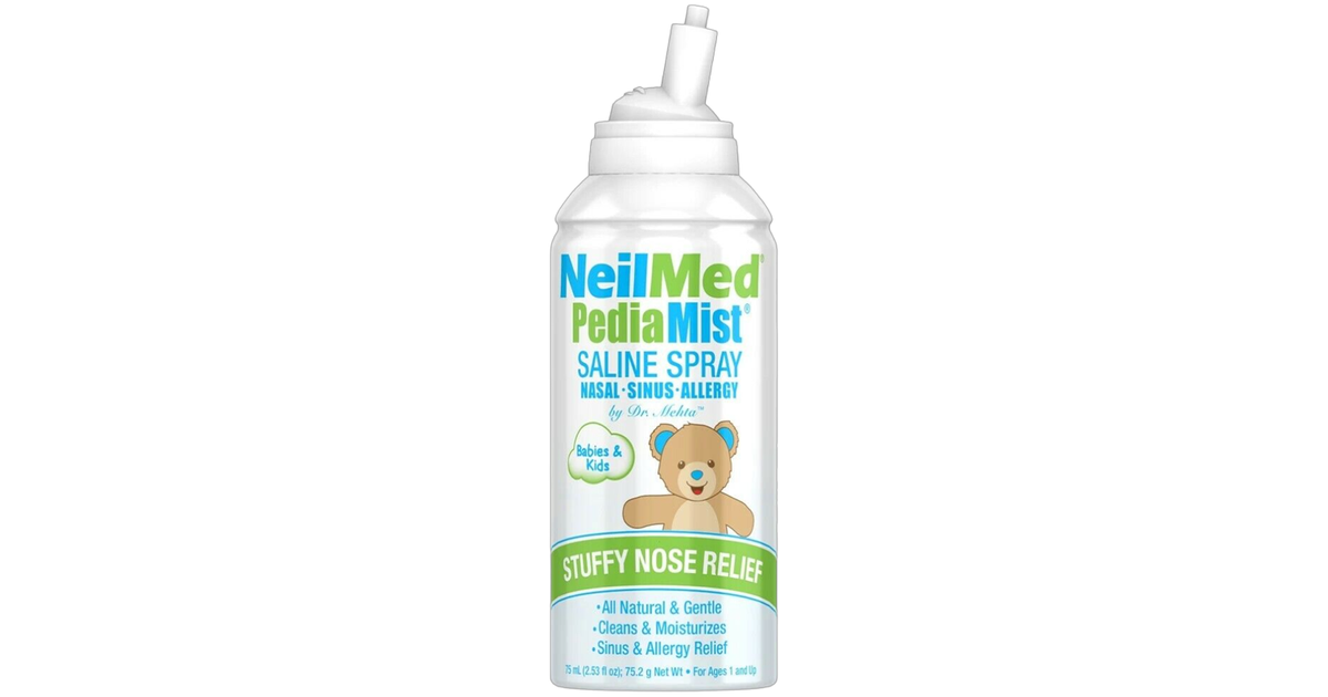 NeilMed PediaMist Saline Nasal Spray 75ml – Gentle Relief for Babies ...