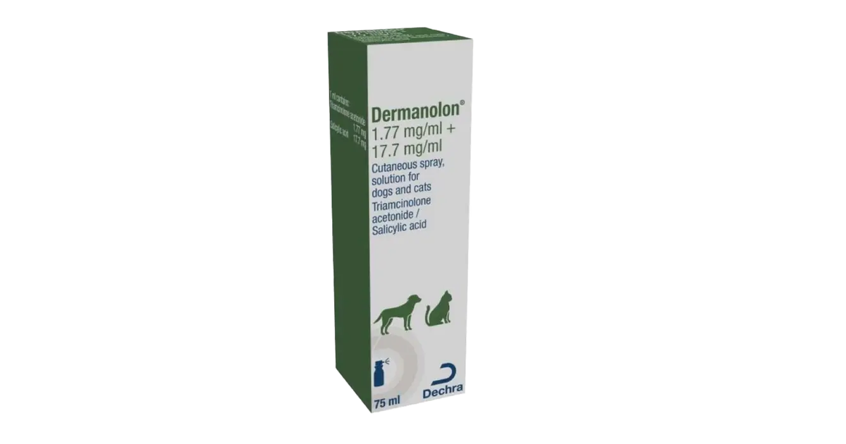 Dermanolon Spray for Dogs & Cats 75ml - Weldricks Pharmcay