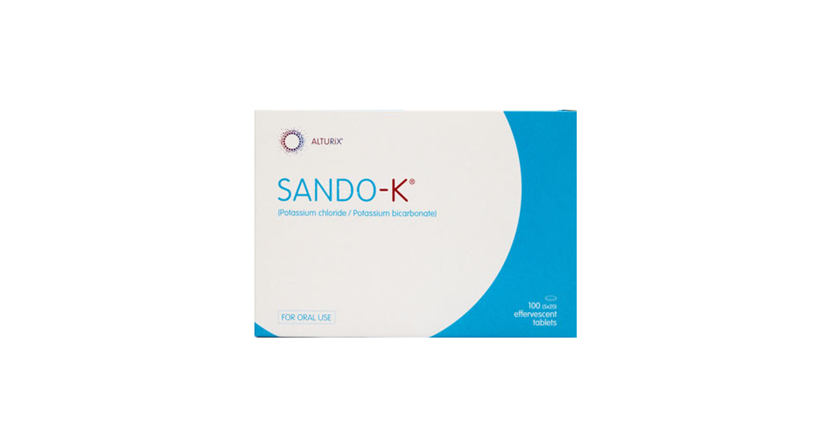 Sando-K Effervescent Tablets Pack of 100: Restore Potassium Balance